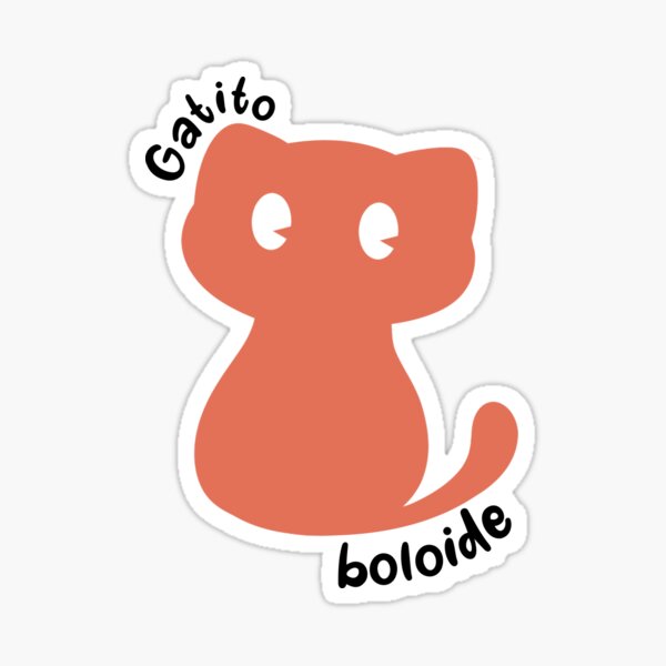 "boloid kitty 1" Sticker for Sale by javibuart | Redbubble