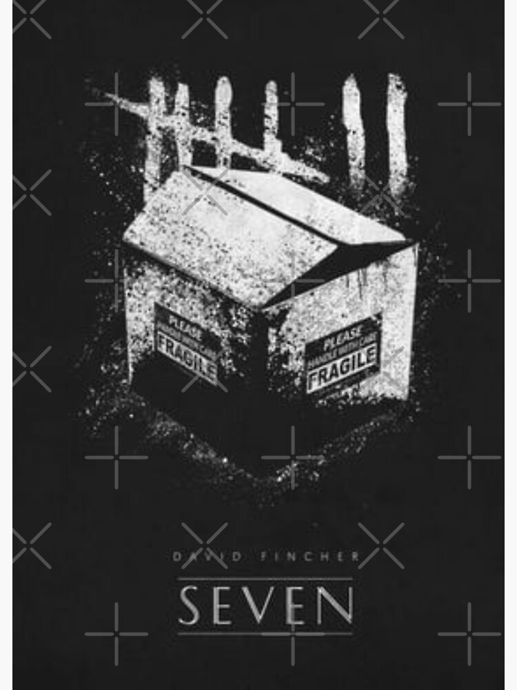 "Se7en by David Fincher Movie Poster" Sticker for Sale by MedievalSlang ...