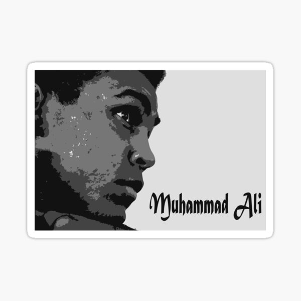 "Muhammad Ali designs ,Muhammad illustration " Sticker for Sale by ...