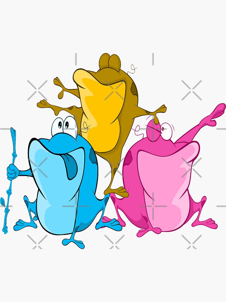 "Pansexual Flag Color Frogs Subtle Pan Pride LGBTQ" Sticker for Sale by ...