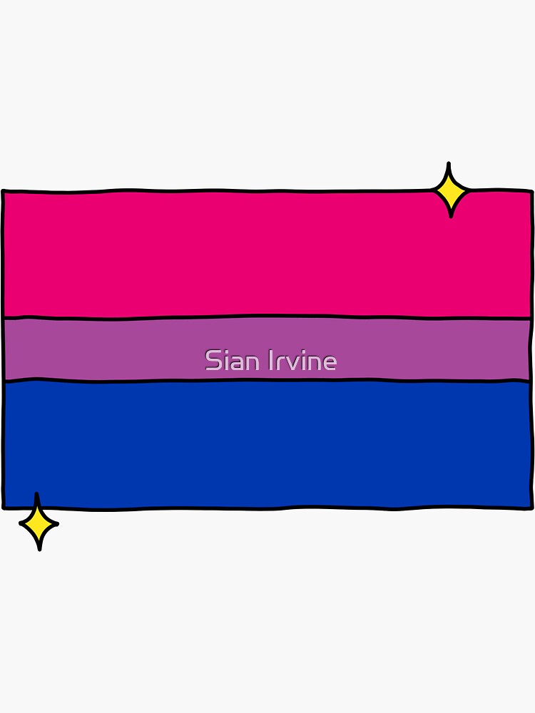 "Bisexual Flag" Sticker for Sale by sianirvine | Redbubble