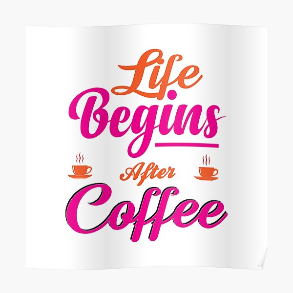 "sticker I like coffee with my oxygen" Poster for Sale by slimfite ...