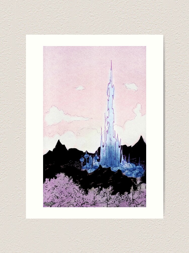 "The Crystarium - Inktober" Art Print for Sale by rowanclair | Redbubble