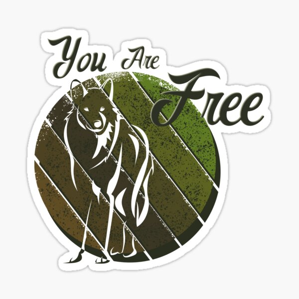 "You Are Free" Sticker for Sale by MartiShirts | Redbubble