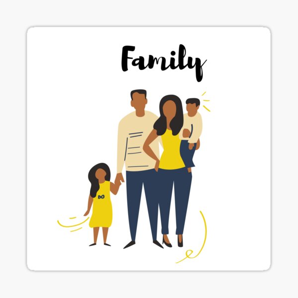 "Family love" Sticker for Sale by TytexVision1 | Redbubble