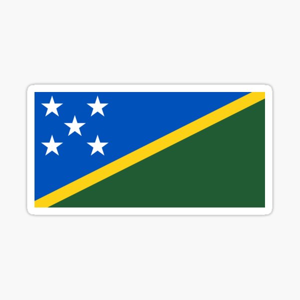 "Flag of the Solomon Islands" Sticker by Shorlick | Redbubble