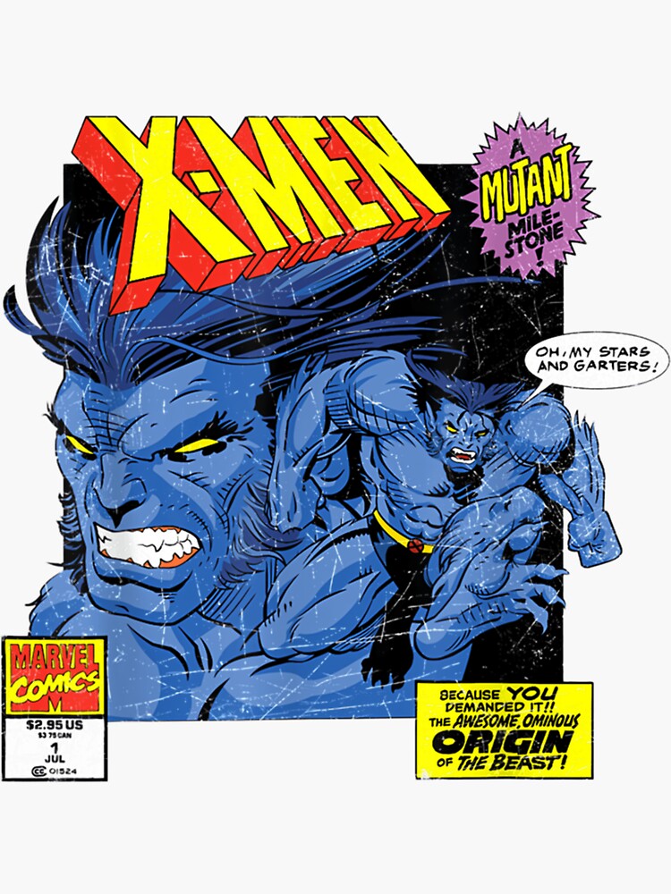 "S Men The Beast Mutan Milestone Comic " Sticker for Sale by ...