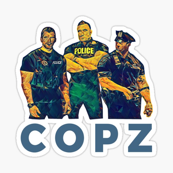 "COPZ (Police Cubism Theme)" Sticker for Sale by LiverpoolStore | Redbubble