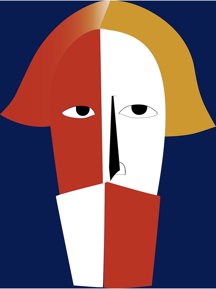 Lámina fotográfica «Kazimir Malevich, fragmento del cuadro La cabeza ...