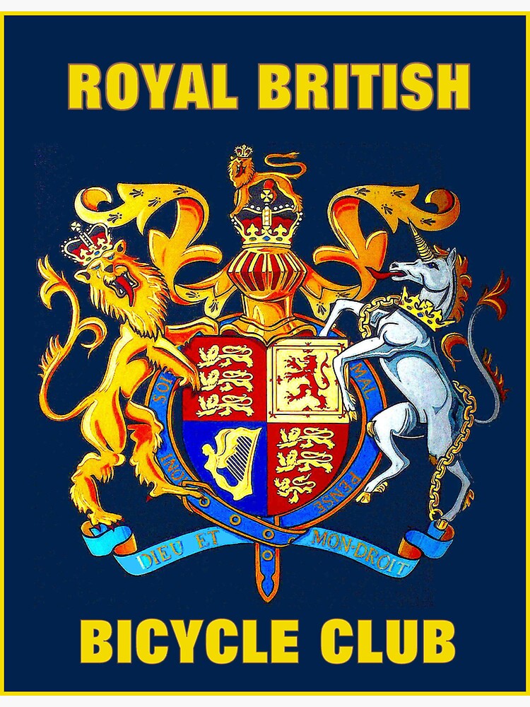 "ROYAL BRITISH: Bicycle Club Advertising Print" Sticker by posterbobs ...