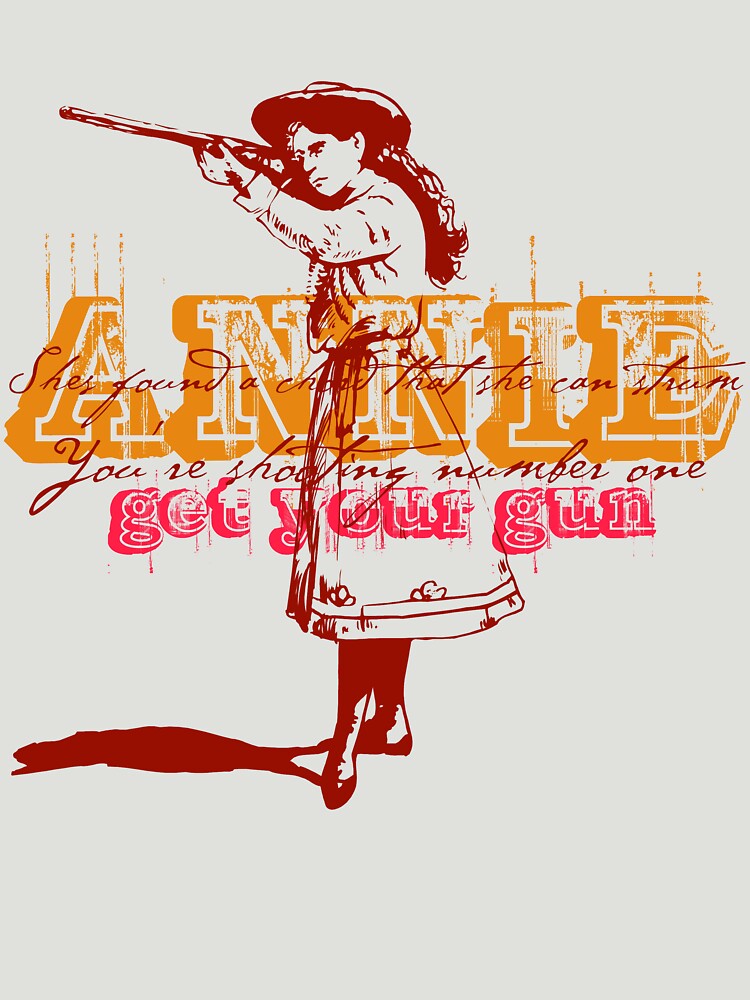 "Annie Get Your Gun" T-shirt for Sale by Duncando | Redbubble | 80s t ...