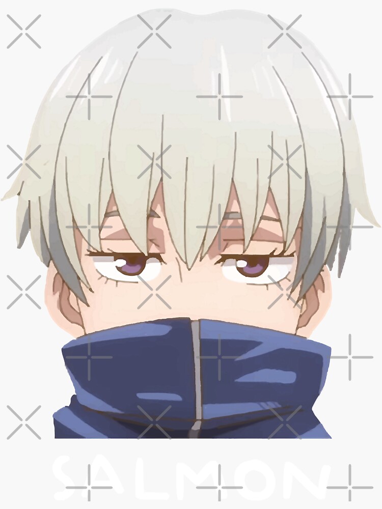 "Active Weapons Fighting From Mouth Toge Inumaki Salmon Retro" Sticker ...