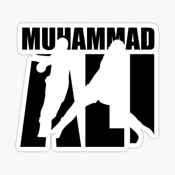 "Muhammad Ali Greatest-Text logo" Sticker for Sale by fettesaoquil ...