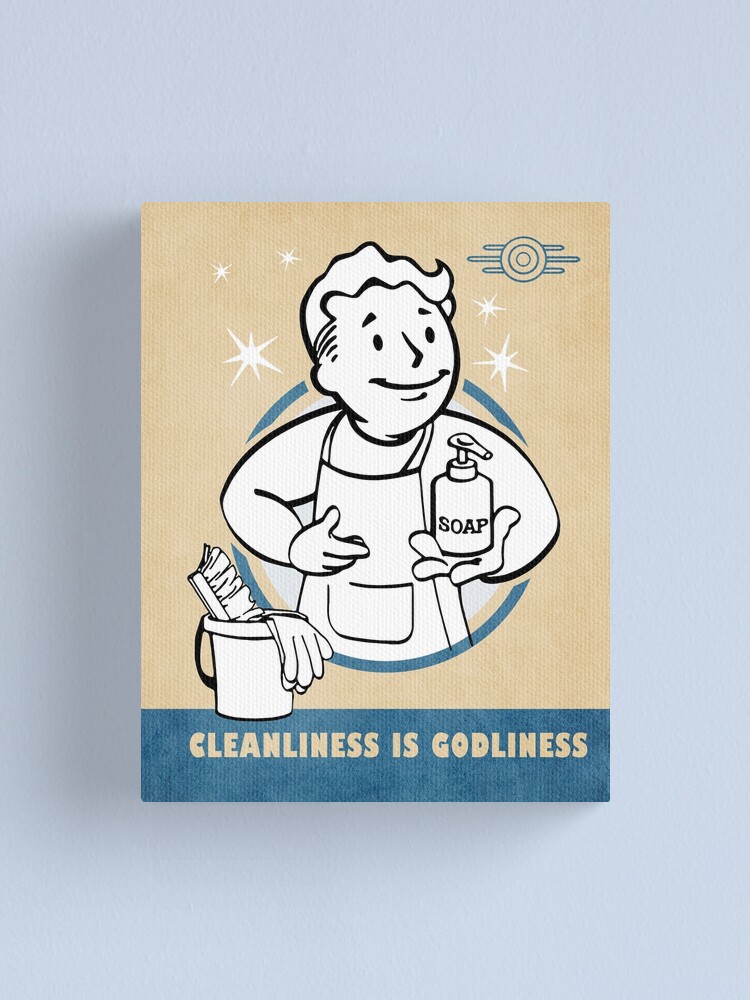 "Fallout 4 Vault Boy Poster - 11/14 ┃Cleanliness Is Godliness┃ Post ...