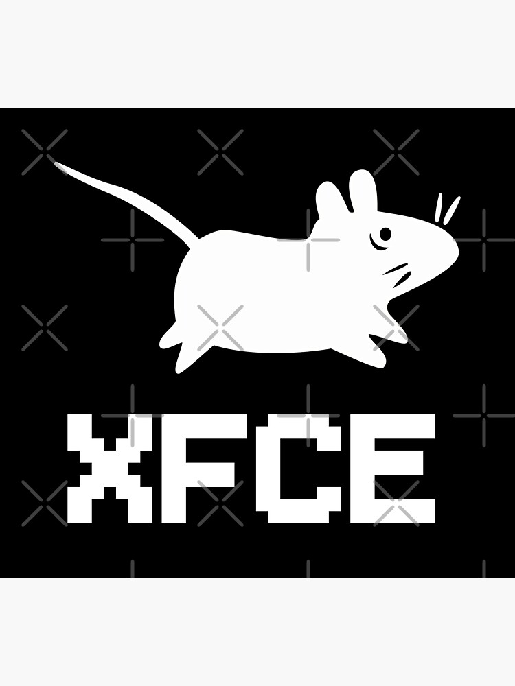 "XFCE LOGO | XFCE MOUSE" Sticker for Sale by typo-n-quotes | Redbubble