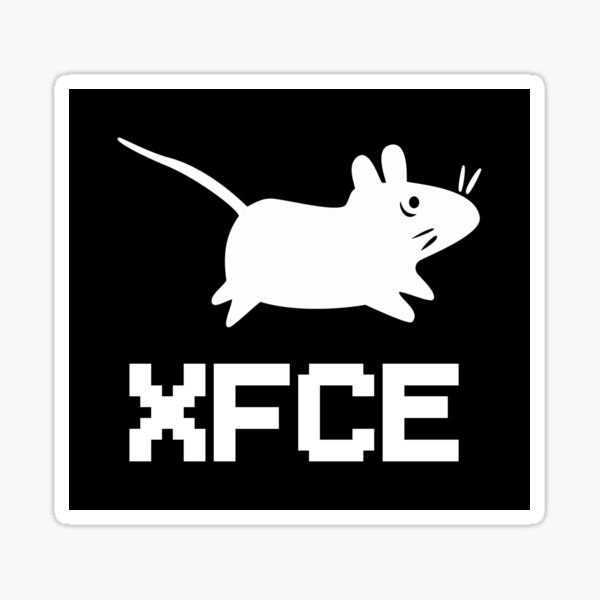 "XFCE LOGO | XFCE MOUSE" Sticker for Sale by typo-n-quotes | Redbubble