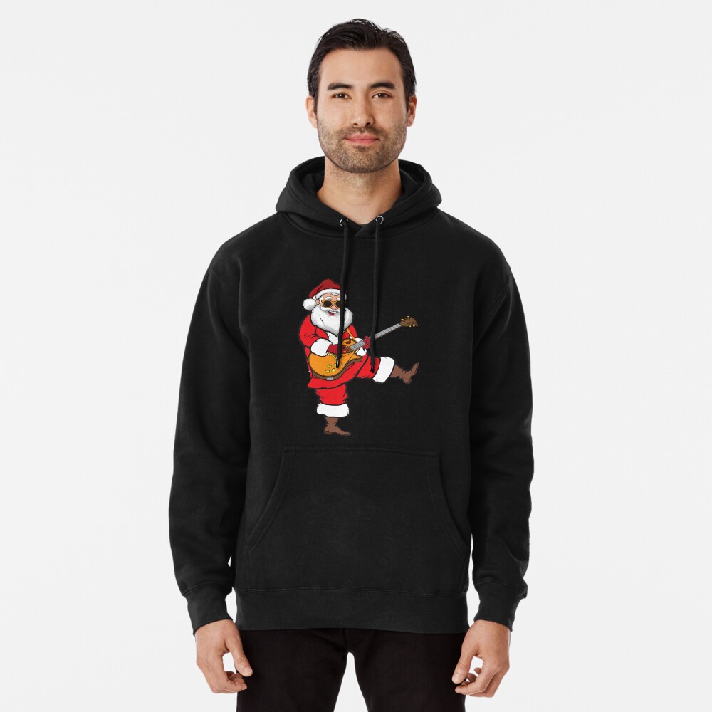 "Guitar Christmas Hard Rock Santa Claus Guitarist Gift" Socks for Sale ...