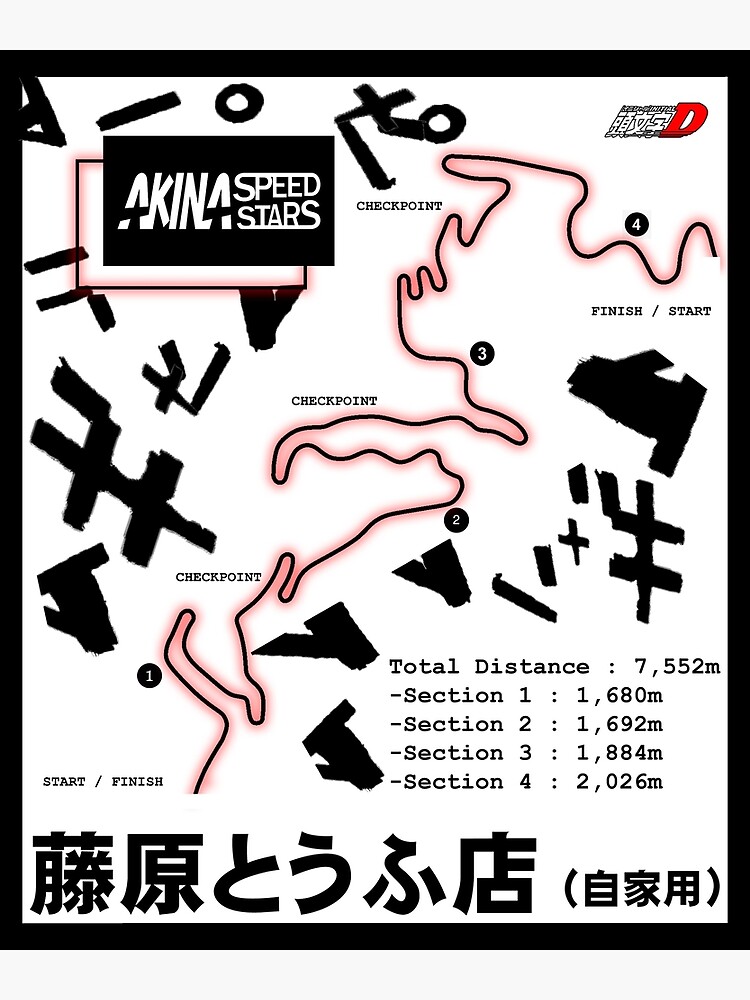 "MT. Akina 榛名山 [Initial-D]" Poster for Sale by Raffos-hop | Redbubble