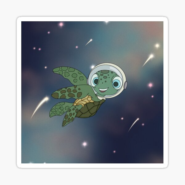 "Astro turtle" Sticker for Sale by Urban-Mermaid | Redbubble