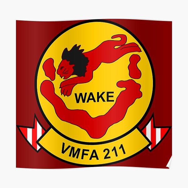 "VMFA 211 WAKE" Poster for Sale by Yeaha | Redbubble