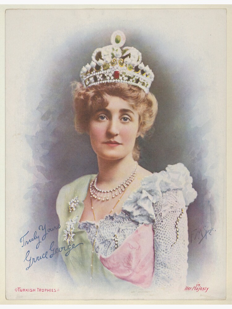 "Grace George in Her Majesty, from the actress series. " Sticker for ...