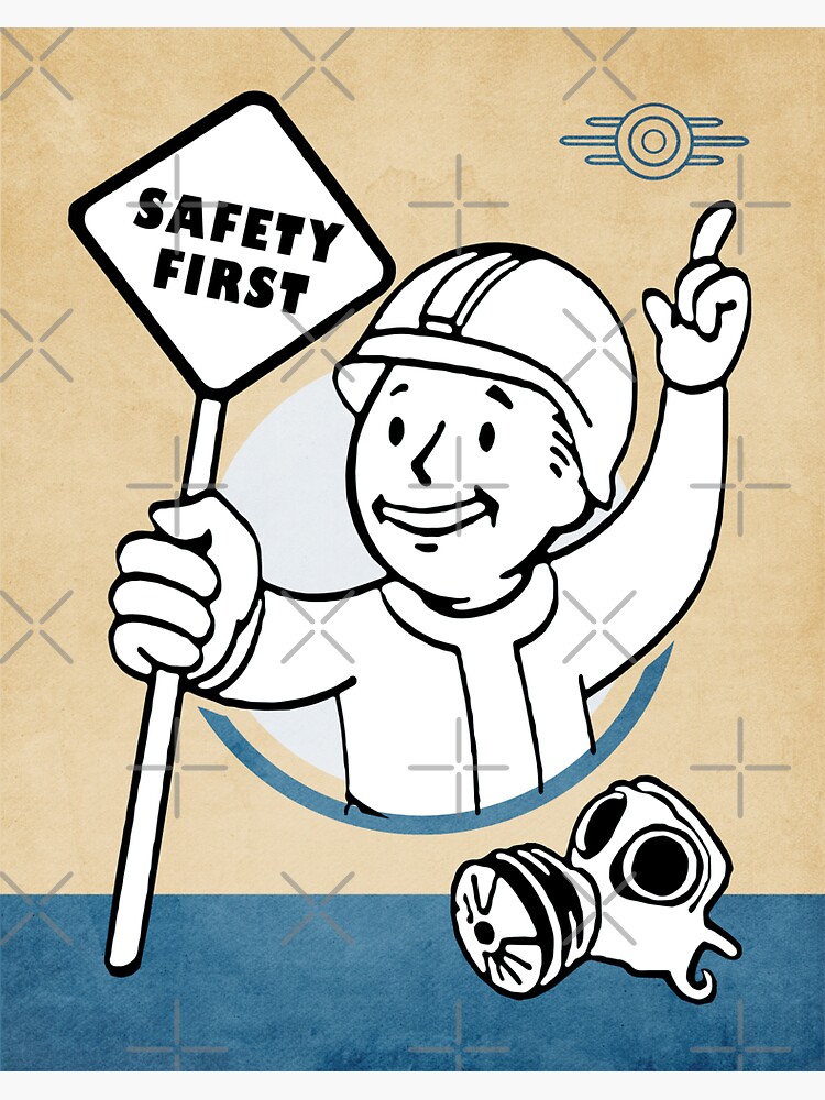 "Fallout 4 Vault Boy Poster - 13/14 ┃Safety First┃ Post-Apocalytpic War ...