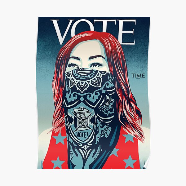 "Vote Magazine Alternative Shepard Fairey Poster" Poster for Sale by ...