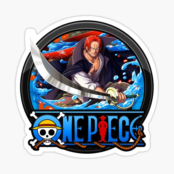 "ONE PIECE - SHANKS" Sticker for Sale by CIRCLERET | Redbubble