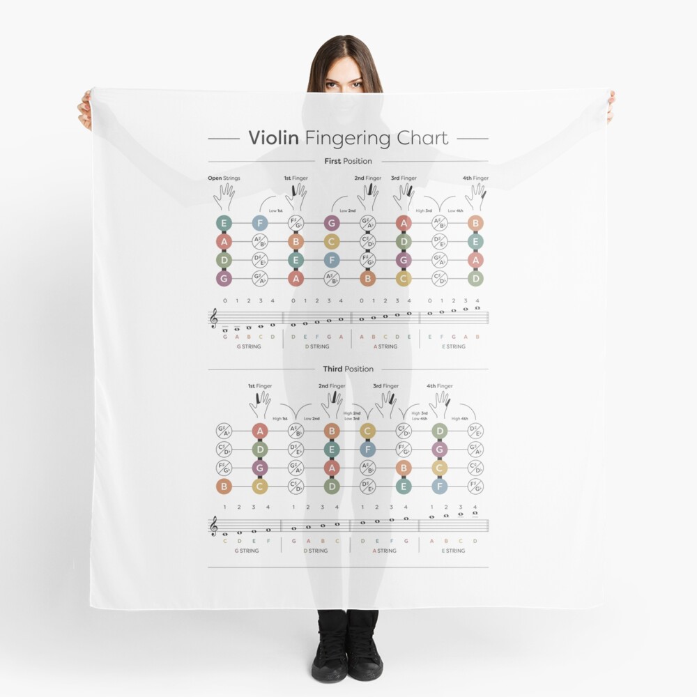 "Violin Finger Position Chart" Poster for Sale by pennyandhorse | Redbubble
