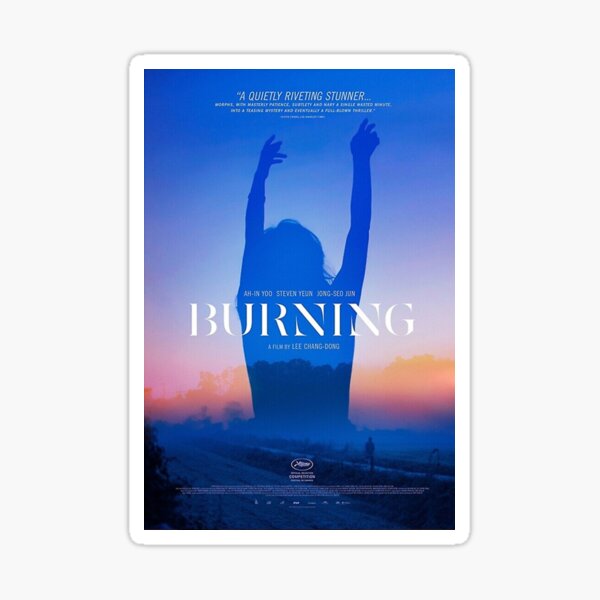" Movie Burning" Sticker for Sale by lindabiehl | Redbubble