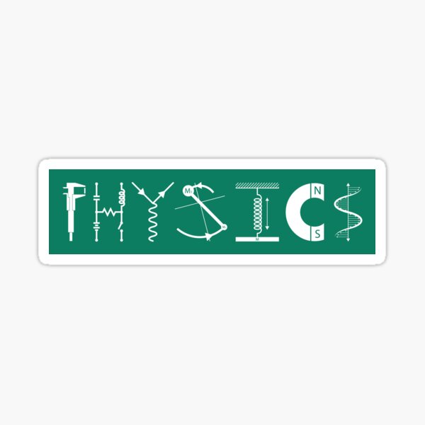 "Physics" Sticker by MiaMcFly | Redbubble
