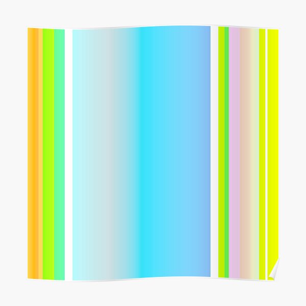 "colorful soft color line design | spring colors" Poster for Sale by ...