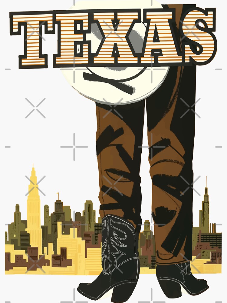 "Vintage Retro Travel Poster Texas" Sticker for Sale by MSBDesign ...