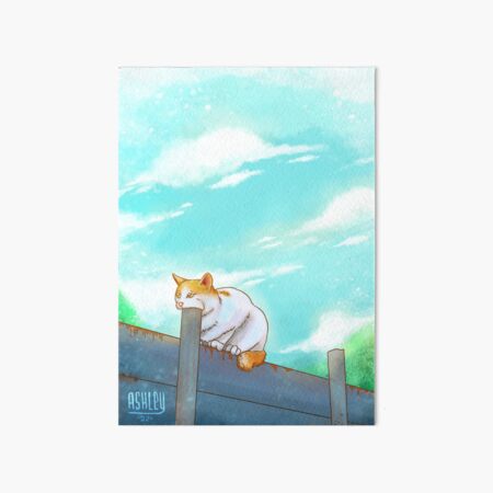 "Cat Meme Eating Steel Pipe Cursed Image Drawing" Art Board Print for ...