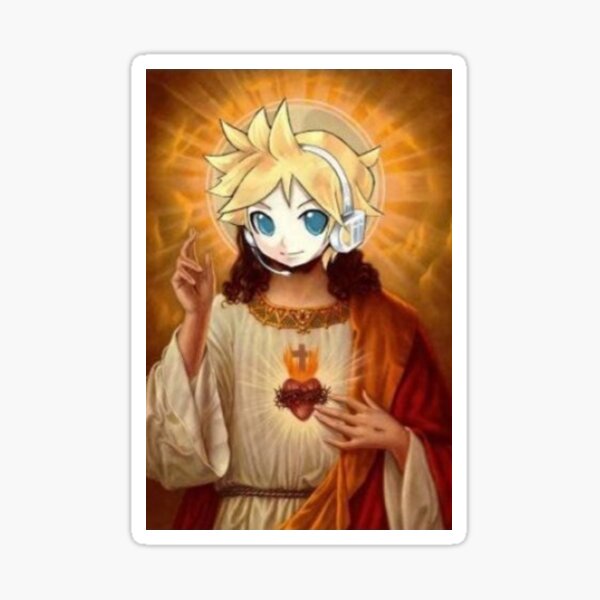 "kagamine len meme" Sticker by Lauwuuh | Redbubble
