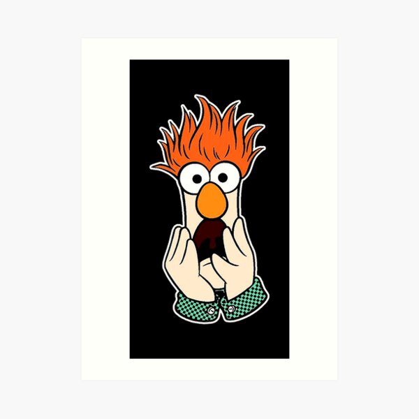 "beaker muppet, beaker, muppet, meep, muppet beaker," Art Print for ...