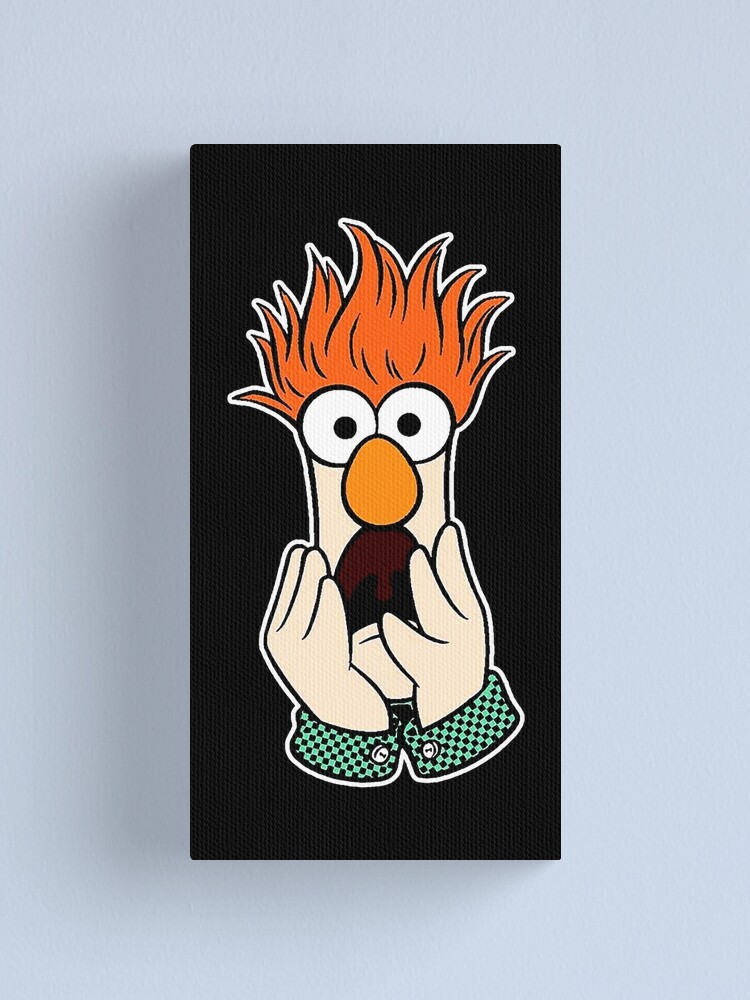 "beaker muppet, beaker, muppet, meep, muppet beaker," Canvas Print for ...