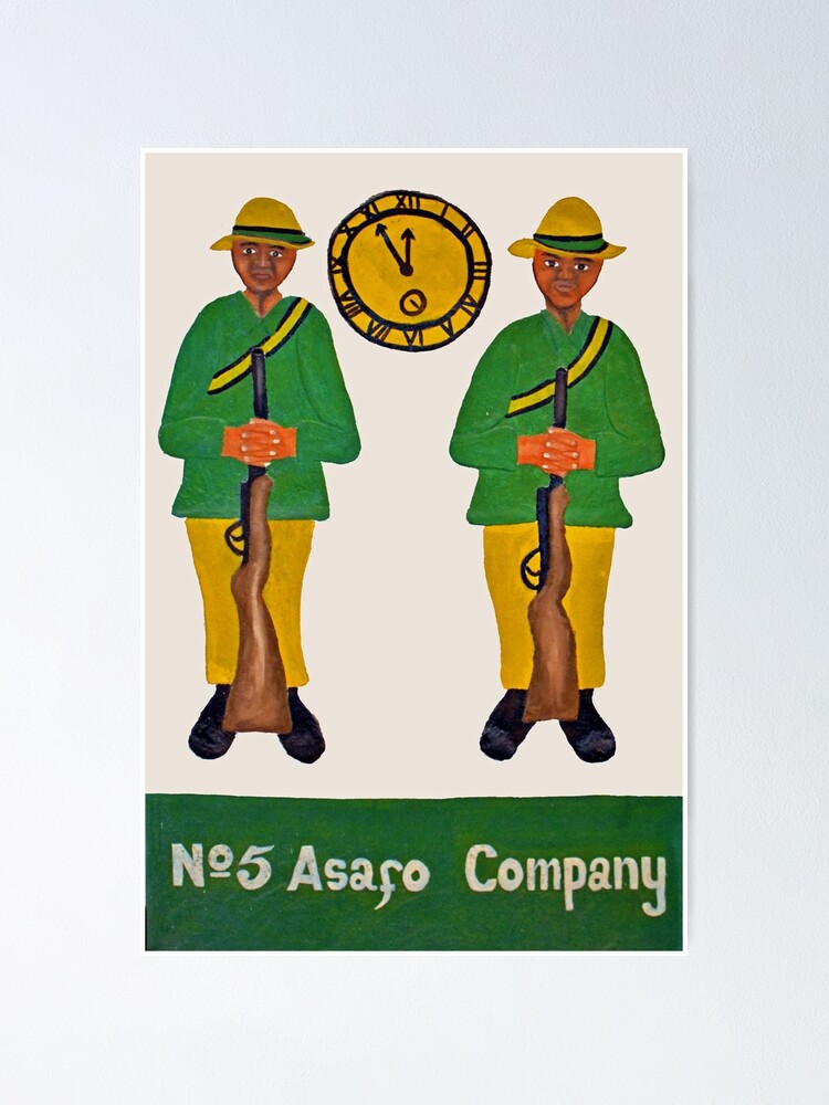 "No5 Asafo Company - Ghana Traditional Arts, West Africa" Poster for ...