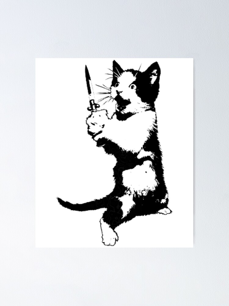 "Cat The Ripper" Poster for Sale by vigorouscommand | Redbubble
