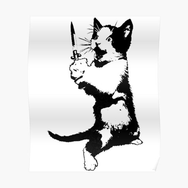 "Cat The Ripper" Poster for Sale by vigorouscommand | Redbubble