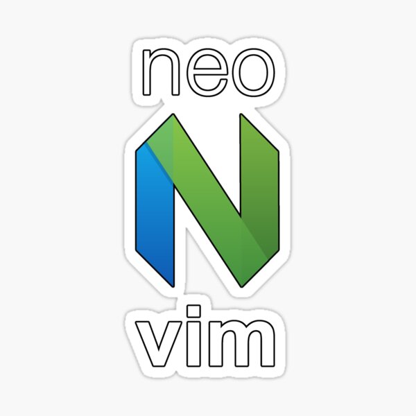 "neovim | neovim text editor vim fork" Sticker by typo-n-quotes | Redbubble