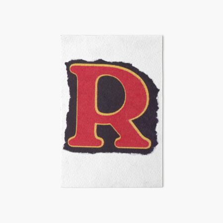 "Ransom Note Letter R | Lettering, Lettering alphabet" Art Board Print ...