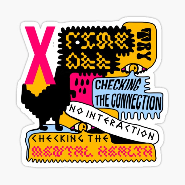 "Fake Offline" Sticker for Sale by FariedDjanoear | Redbubble