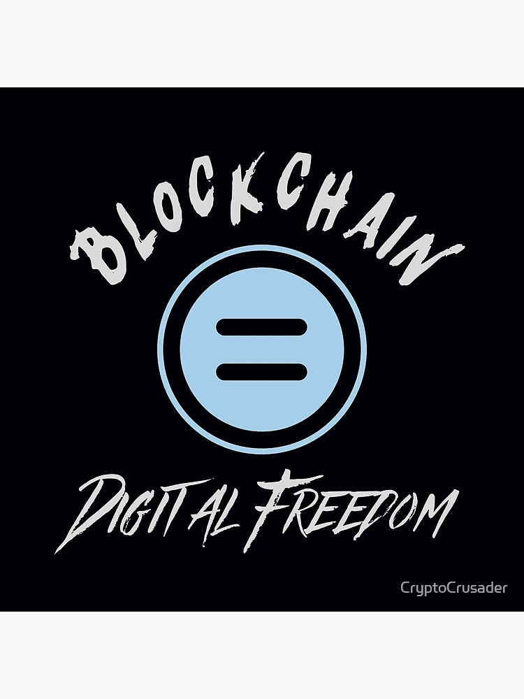 "Blockchain equals freedom. Blockchain Technology" Poster for Sale by ...