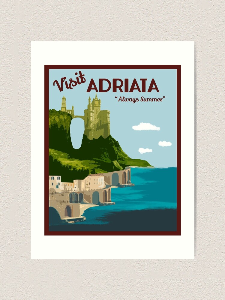 "Adriata Travel Poster" Art Print for Sale by Kaybi76 | Redbubble
