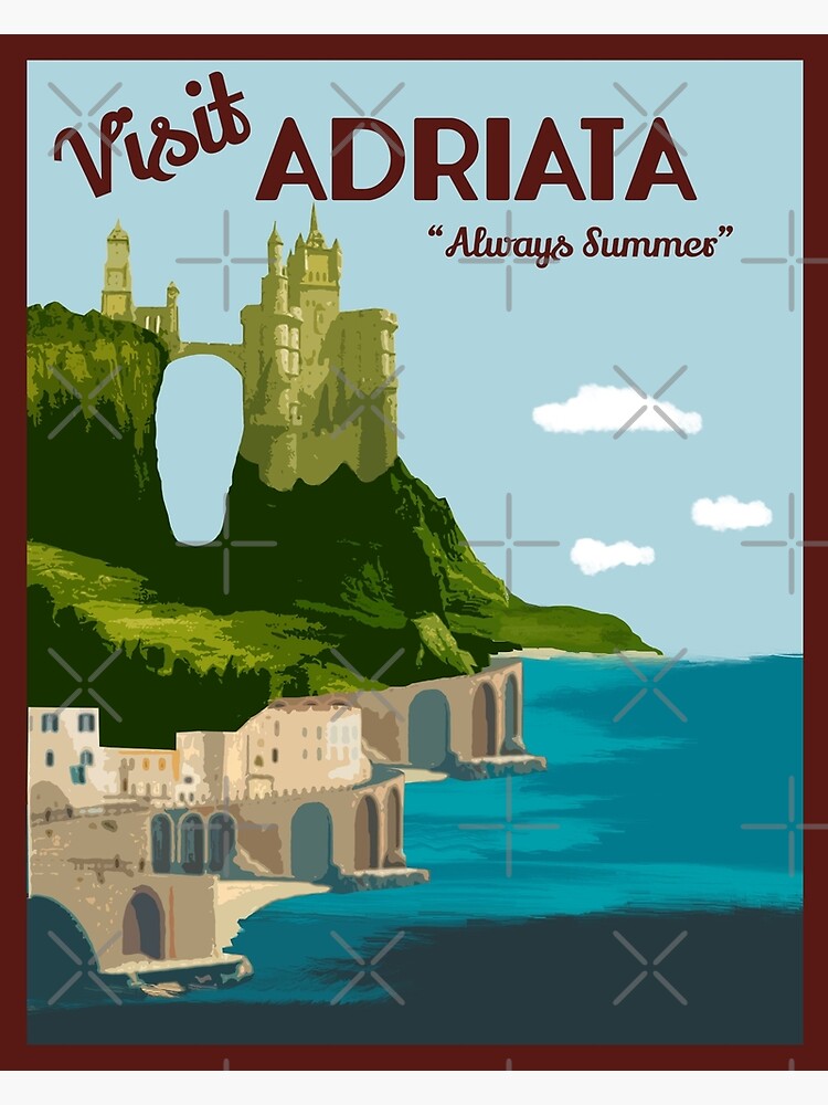 "Adriata Travel Poster" Art Print for Sale by Kaybi76 | Redbubble
