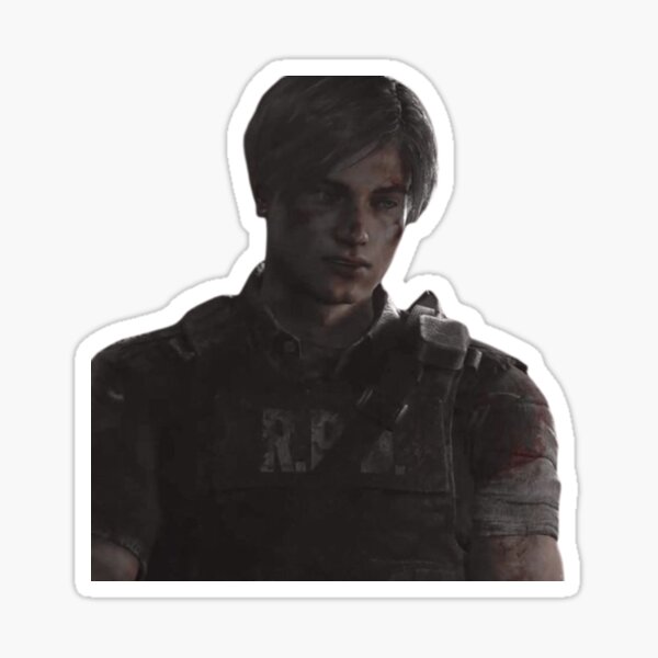 "Leon S. Kennedy-Resident Evil" Sticker for Sale by mushshop | Redbubble