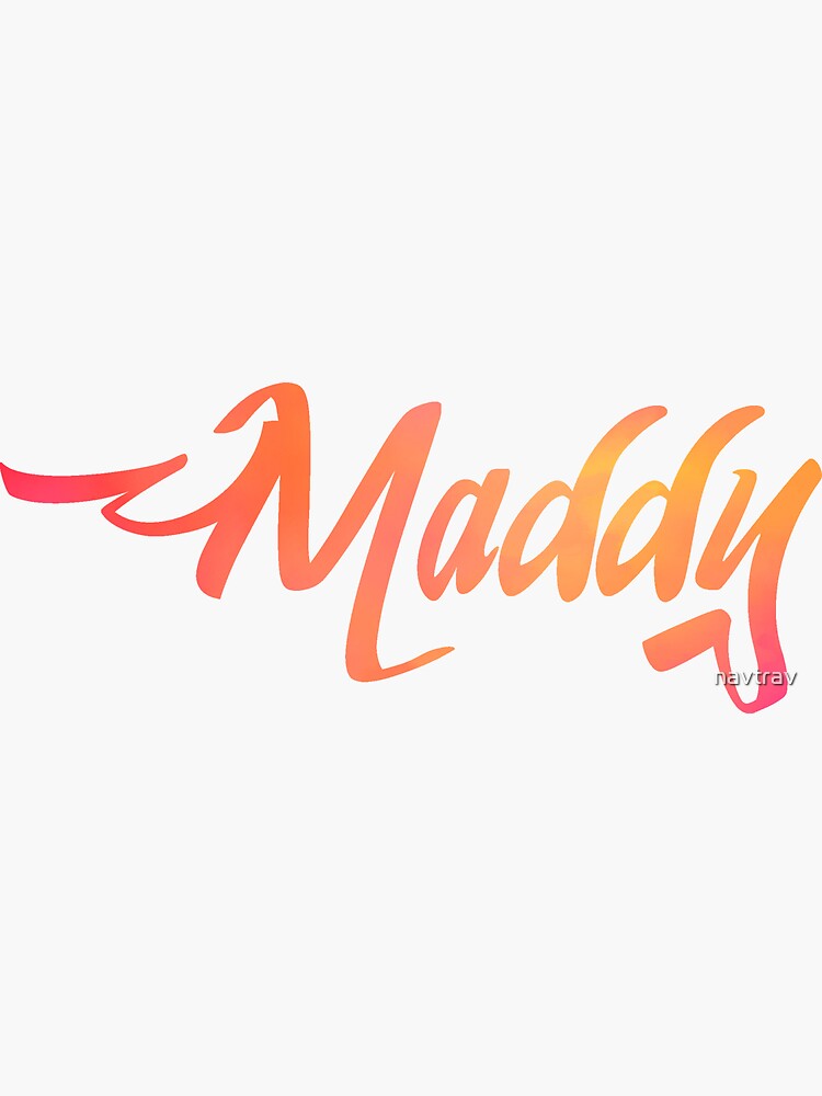 "Maddy" Sticker by navtrav | Redbubble