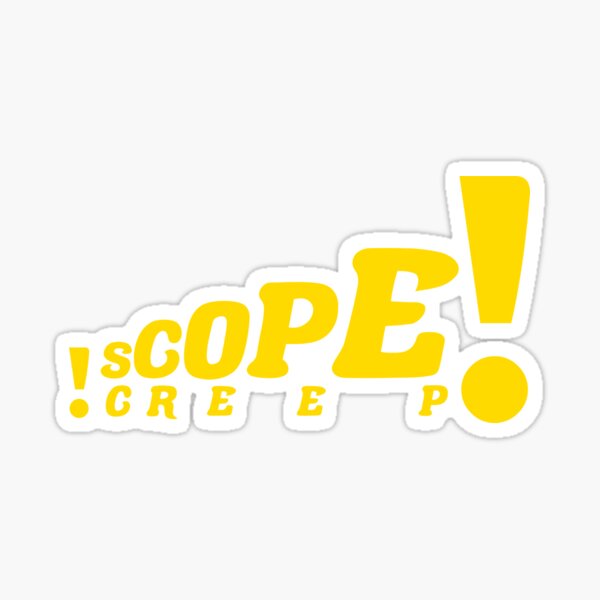 "Scope Creep" Sticker for Sale by Finnatees | Redbubble