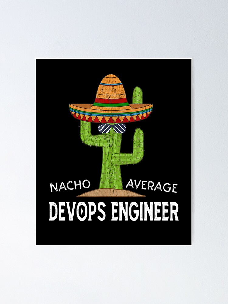 Póster «Divertidos regalos divertidos del humor del ingeniero de Devops ...